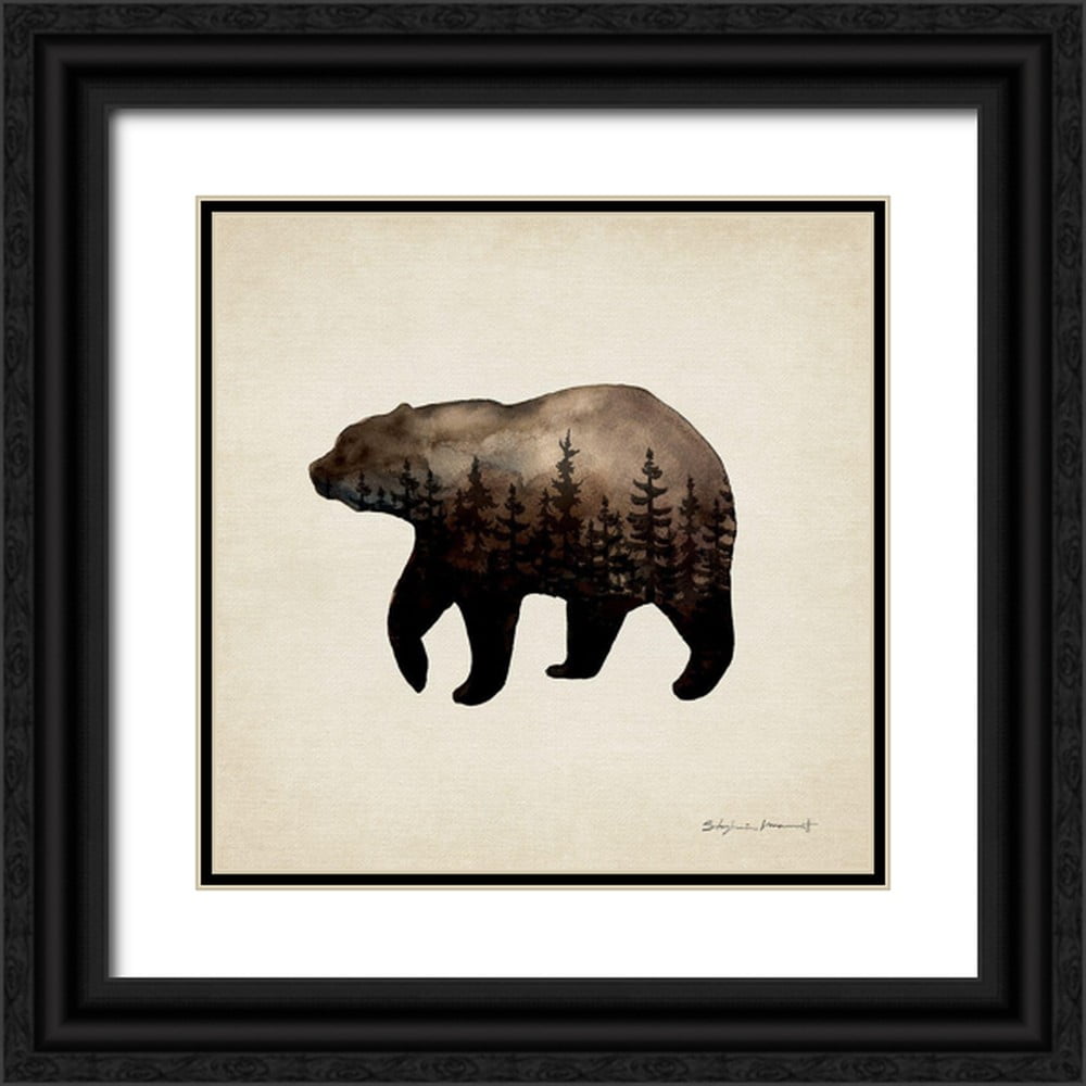 Marrott, Stephanie 15x15 Black Ornate Wood Framed with Double Matting ...