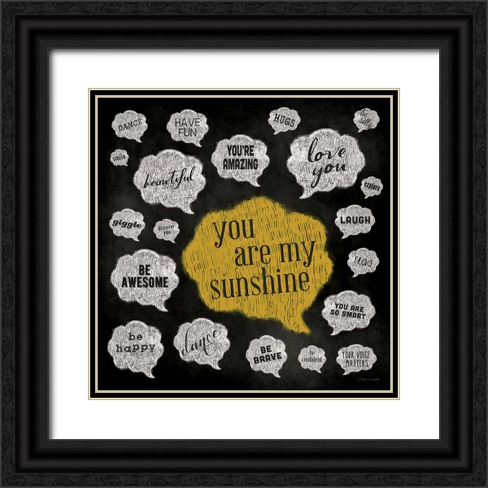 Marrott, Stephanie 15x15 Black Ornate Wood Framed with Double Matting ...