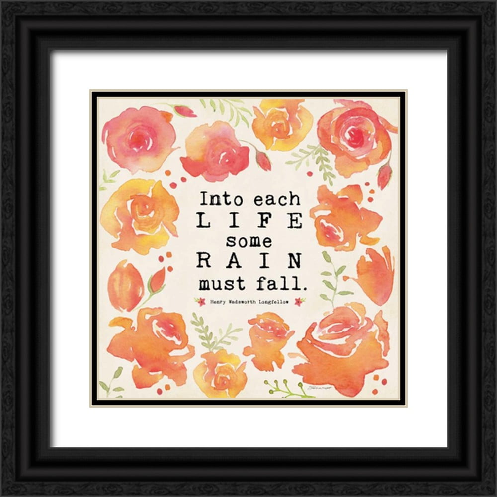 Marrott, Stephanie 15x15 Black Ornate Wood Framed with Double Matting ...