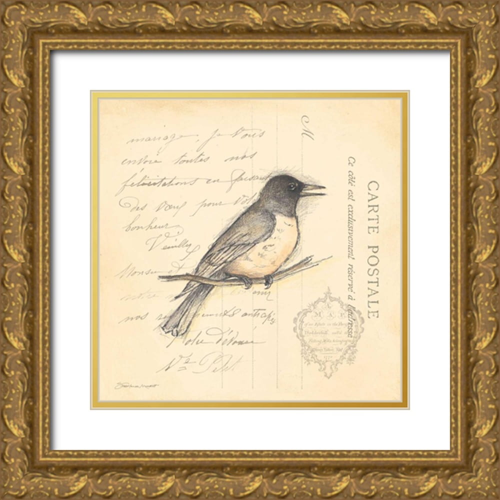 Marrott, Stephanie 15x15 Gold Ornate Wood Framed with Double Matting ...