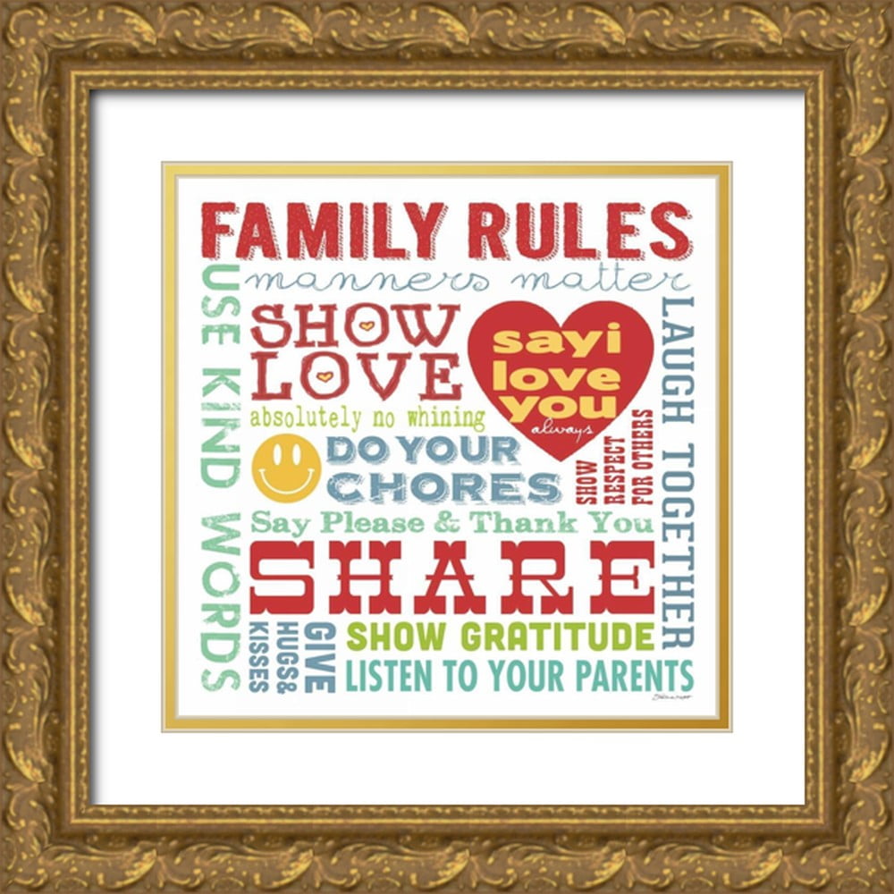 Marrott, Stephanie 15x15 Gold Ornate Wood Framed with Double Matting ...