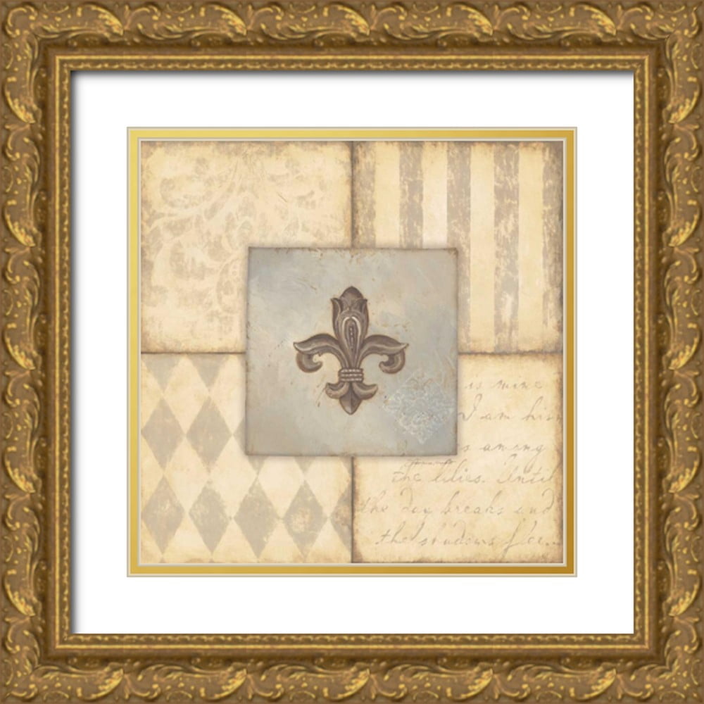 Marrott, Stephanie 15x15 Gold Ornate Wood Framed with Double Matting ...