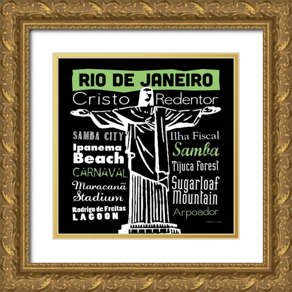 Marrott, Stephanie 15x15 Gold Ornate Wood Framed with Double Matting ...