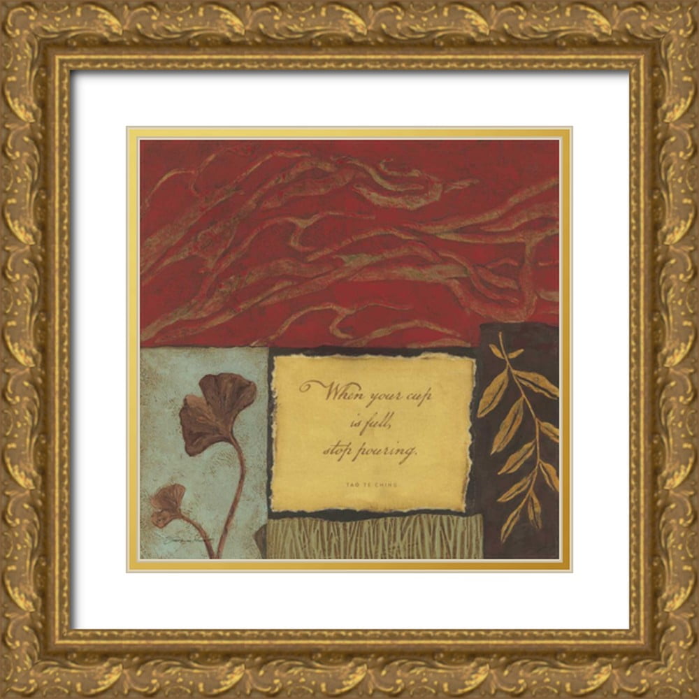 Marrott, Stephanie 15x15 Gold Ornate Wood Framed with Double Matting ...