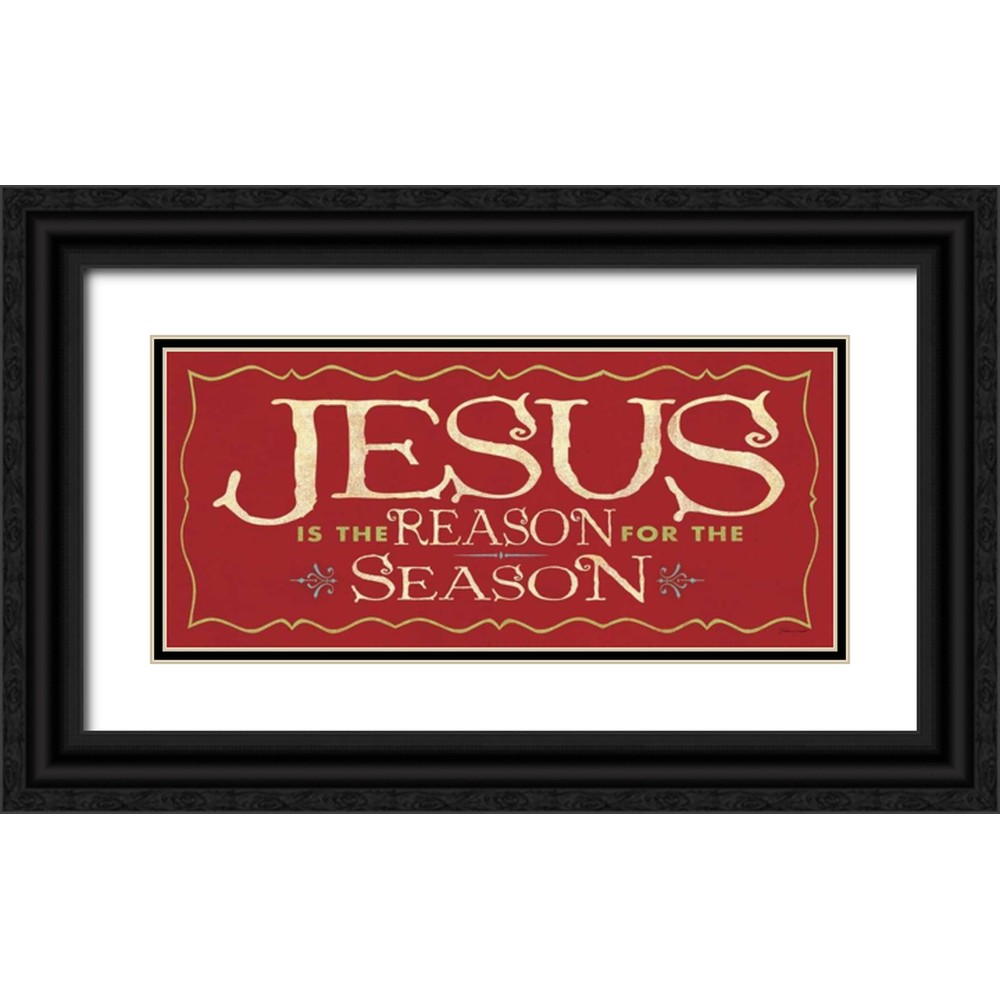 Marrott, Stephanie 18x10 Black Ornate Wood Framed with Double Matting ...
