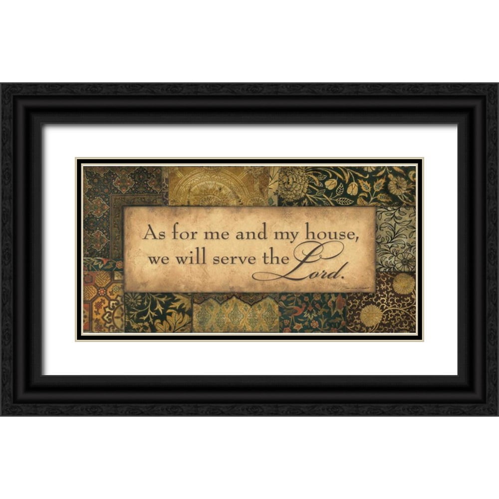 Marrott, Stephanie 18x11 Black Ornate Wood Framed with Double Matting ...