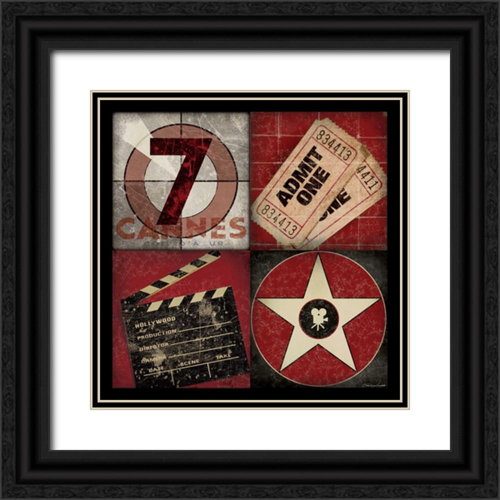 Marrott, Stephanie 20x20 Black Ornate Wood Framed with Double Matting ...