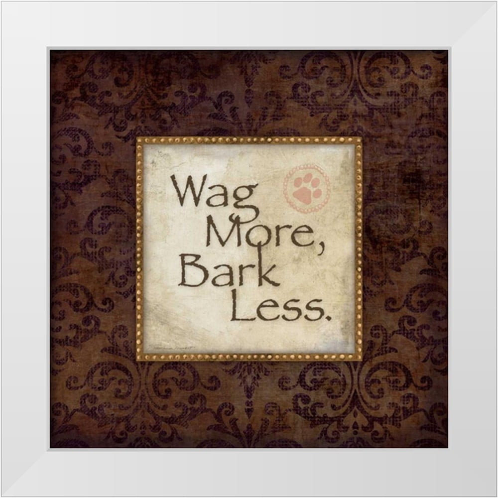 Marrott, Stephanie 20x20 White Modern Wood Framed Museum Art Print Titled - Bark Less - Walmart.com