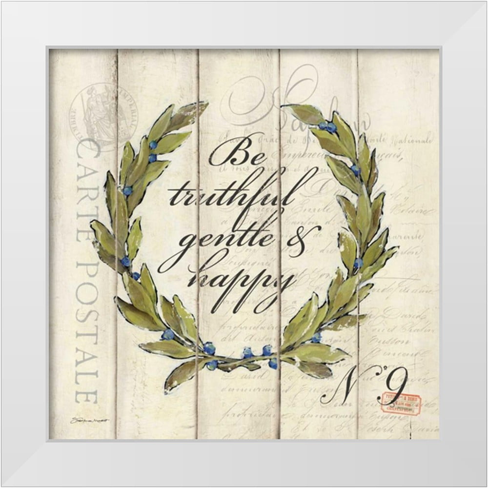 Marrott, Stephanie 20x20 White Modern Wood Framed Museum Art Print Titled - Be Truthful ...