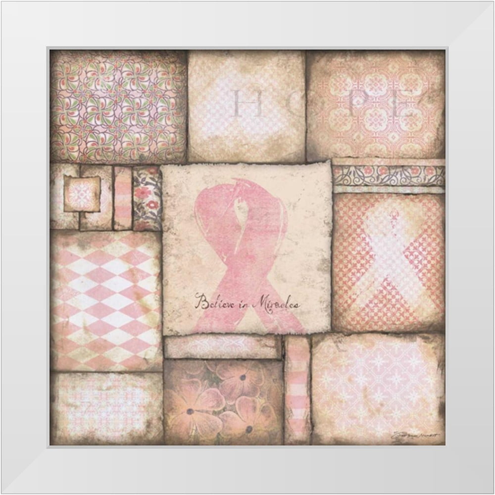 Marrott, Stephanie 20x20 White Modern Wood Framed Museum Art Print Titled - Believe In - Walmart.com