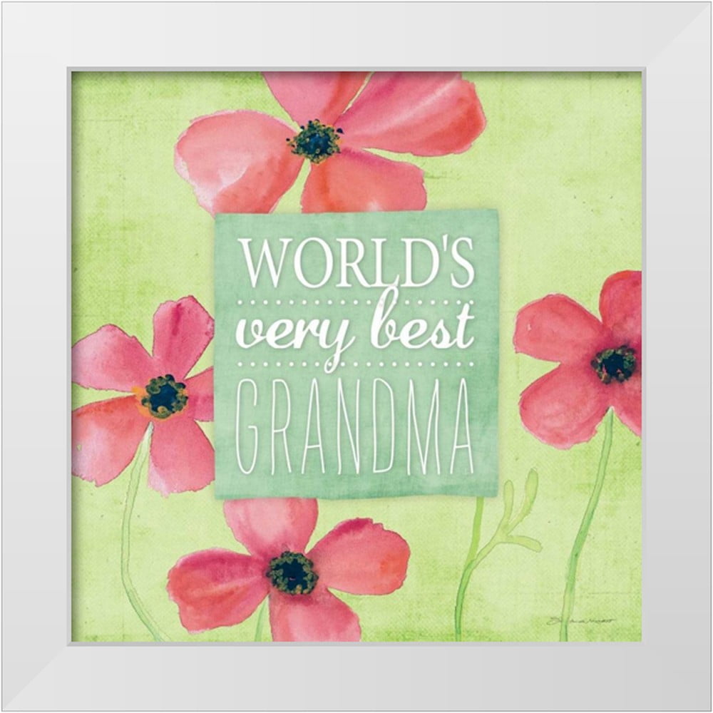 Marrott, Stephanie 20x20 White Modern Wood Framed Museum Art Print Titled - Best Grandma I ...