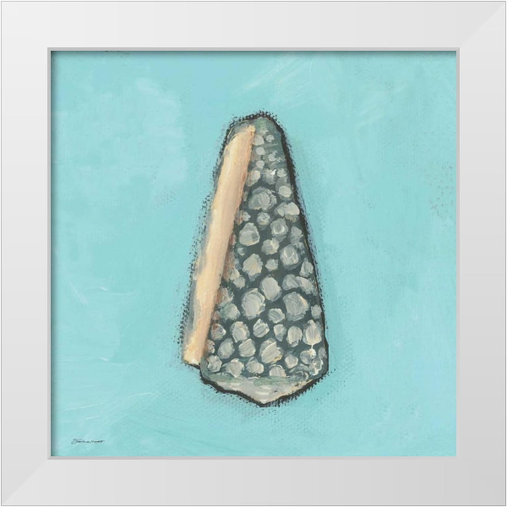 Marrott, Stephanie 20x20 White Modern Wood Framed Museum Art Print Titled - Lone Shell - Walmart.com