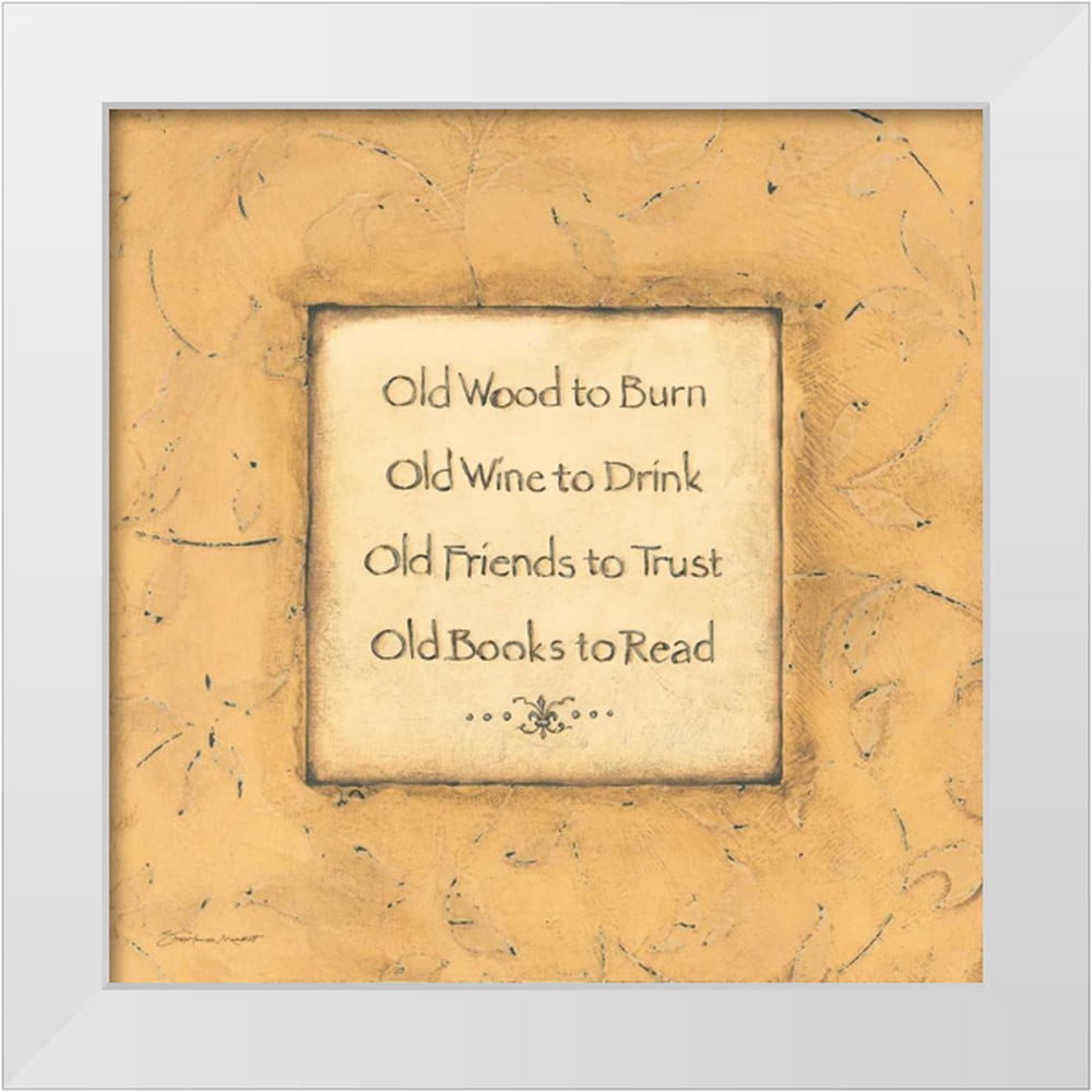 Marrott, Stephanie 20x20 White Modern Wood Framed Museum Art Print Titled - Old Wood to Burn ...