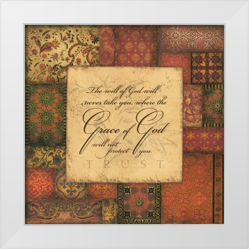 Marrott, Stephanie 20x20 White Modern Wood Framed Museum Art Print Titled - Trust - Walmart.com