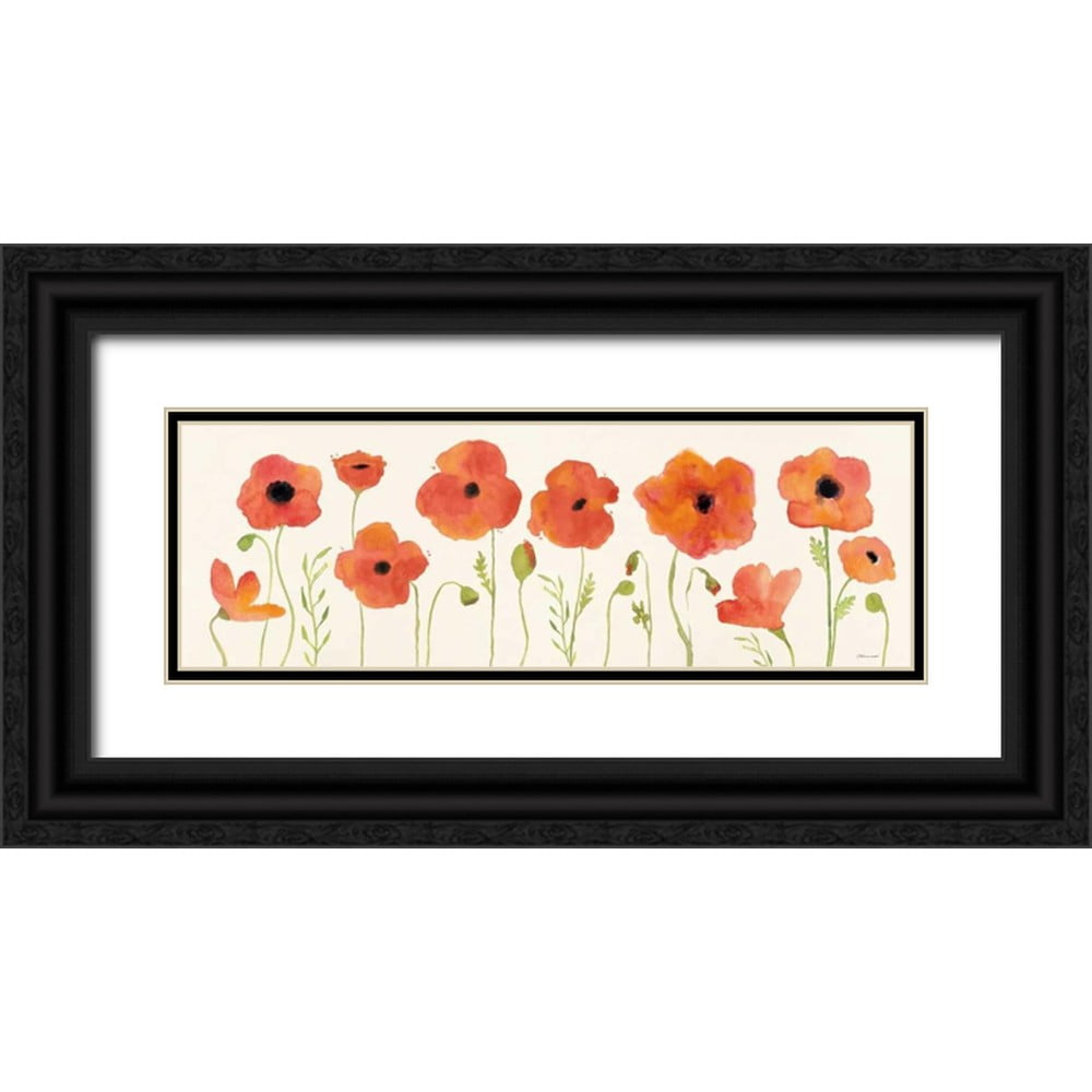 Marrott, Stephanie 24x11 Black Ornate Wood Framed with Double Matting ...