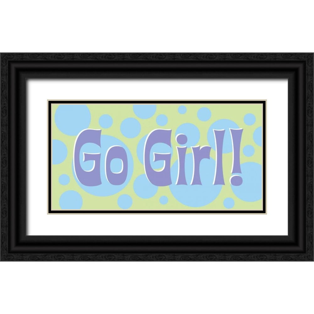Marrott, Stephanie 24x14 Black Ornate Wood Framed with Double Matting ...