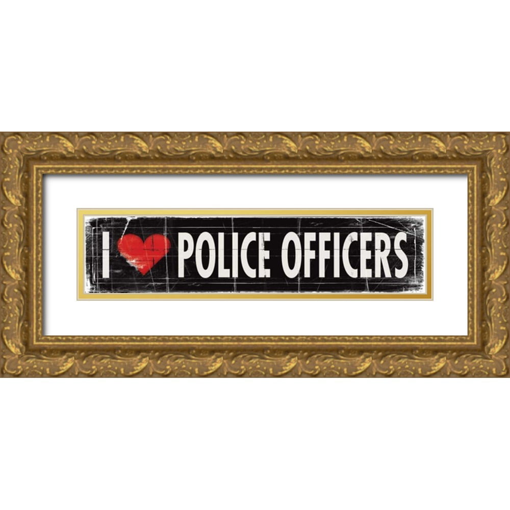 Marrott, Stephanie 24x9 Gold Ornate Wood Framed with Double Matting ...