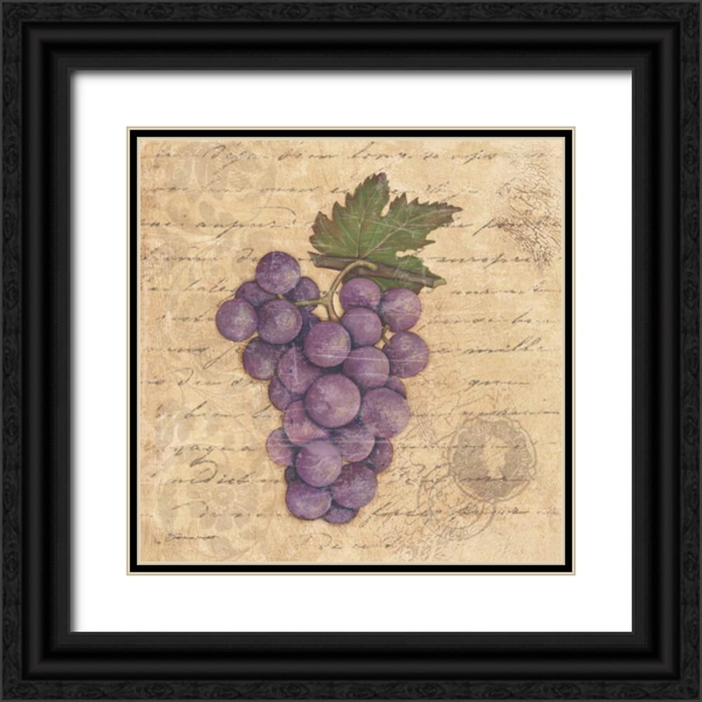 Marrott, Stephanie 26x26 Black Ornate Wood Framed with Double Matting ...