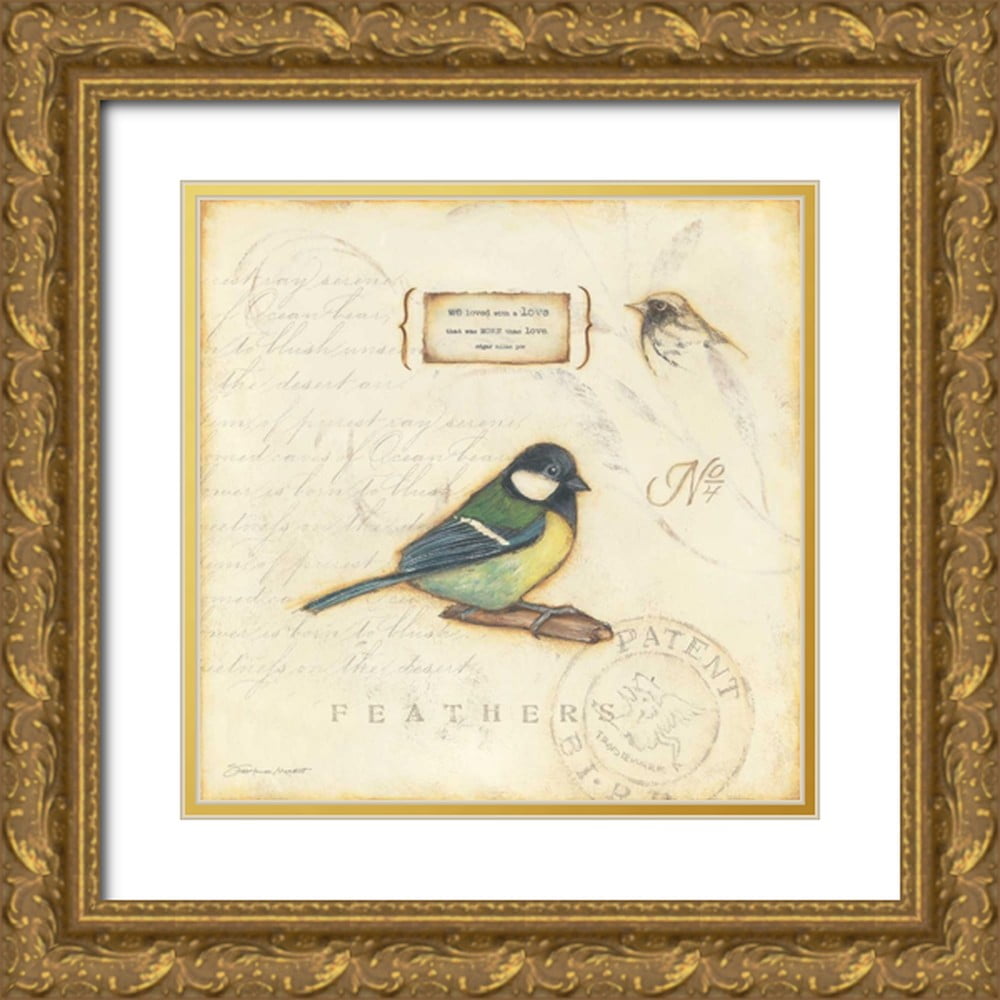 Marrott, Stephanie 26x26 Gold Ornate Wood Framed with Double Matting ...