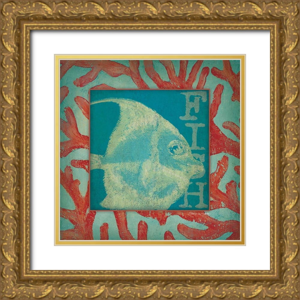 Marrott, Stephanie 26x26 Gold Ornate Wood Framed with Double Matting ...