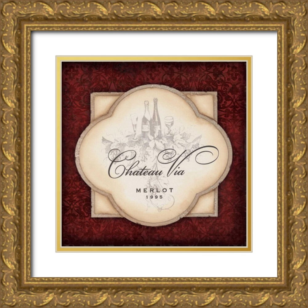 Marrott, Stephanie 26x26 Gold Ornate Wood Framed with Double Matting ...