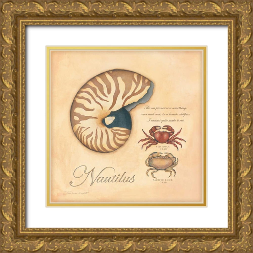 Marrott, Stephanie 26x26 Gold Ornate Wood Framed with Double Matting ...