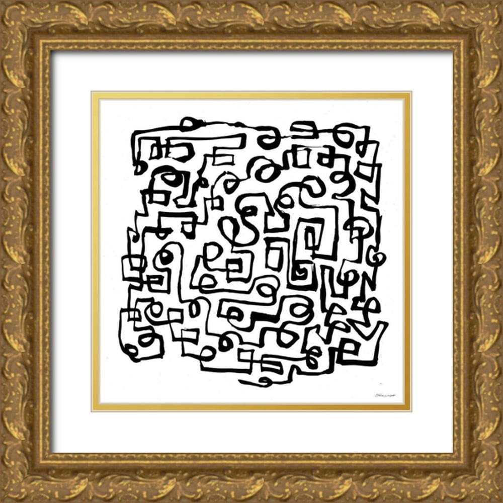 Marrott, Stephanie 26x26 Gold Ornate Wood Framed with Double Matting ...