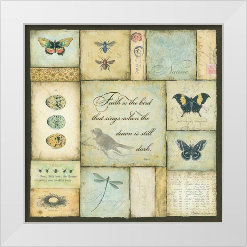 Marrott, Stephanie 26x26 White Modern Wood Framed Museum Art Print ...