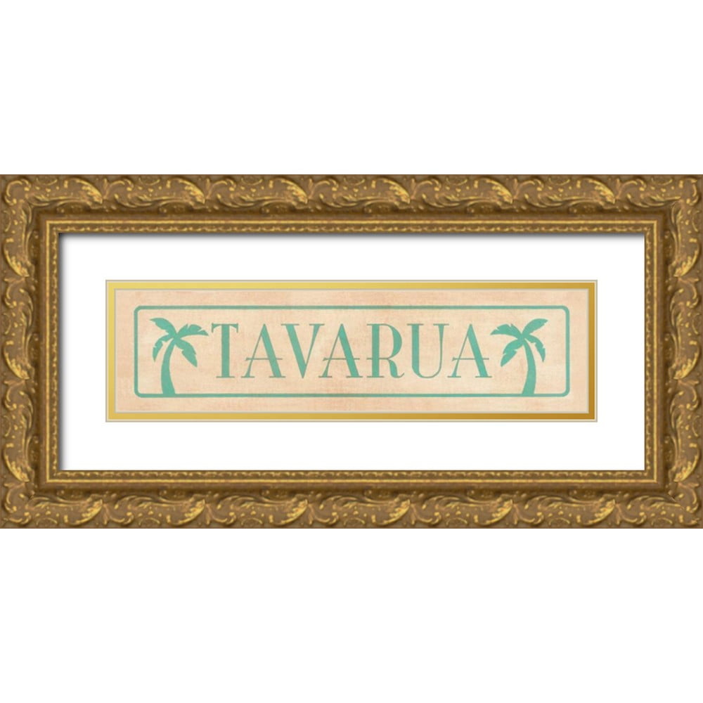 Marrott, Stephanie 32x11 Gold Ornate Wood Framed with Double Matting ...