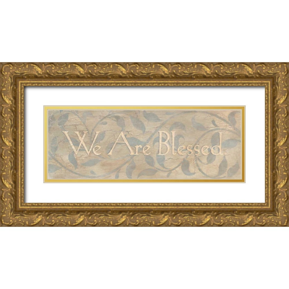 Marrott, Stephanie 32x14 Gold Ornate Wood Framed with Double Matting ...