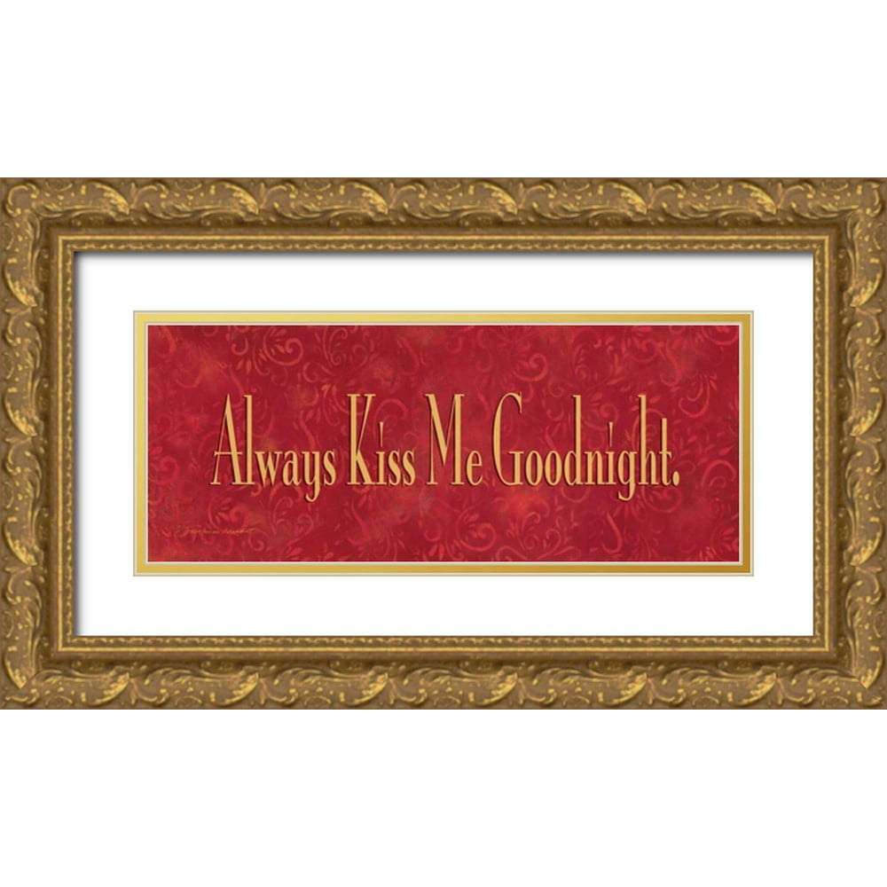Marrott, Stephanie 32x15 Gold Ornate Wood Framed with Double Matting ...