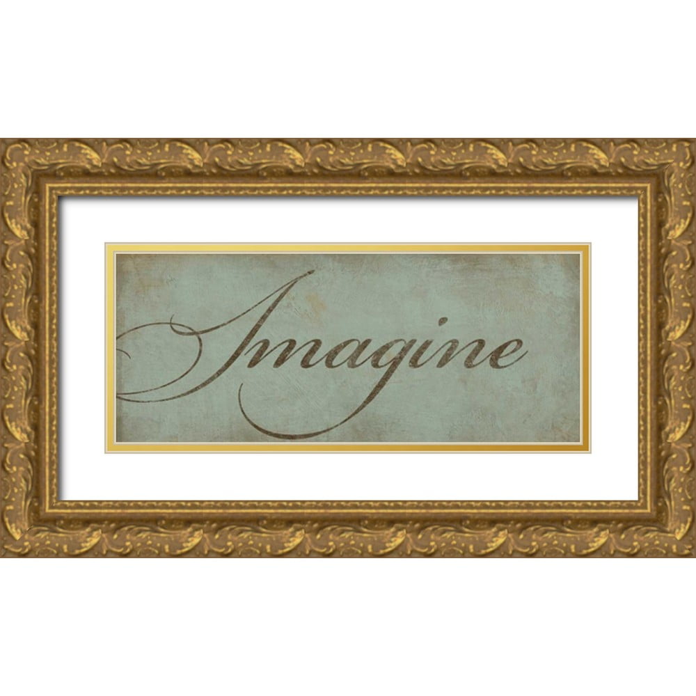 Marrott, Stephanie 32x15 Gold Ornate Wood Framed with Double Matting ...
