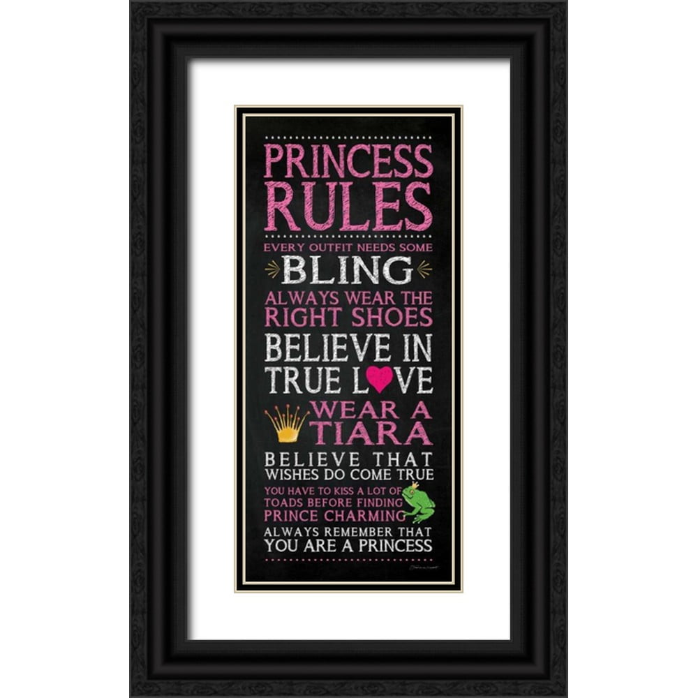 Marrott, Stephanie 8x14 Black Ornate Wood Framed with Double Matting ...