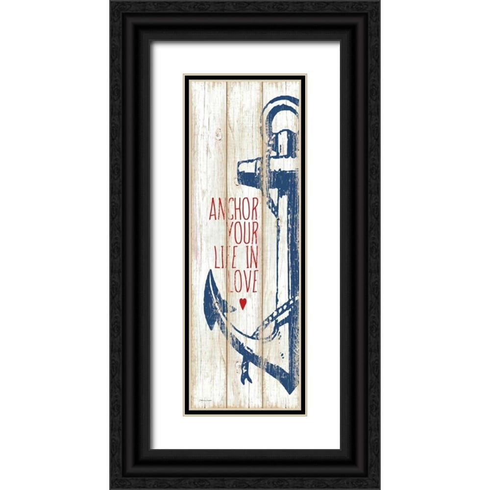 Marrott, Stephanie 9x18 Black Ornate Wood Framed with Double Matting ...