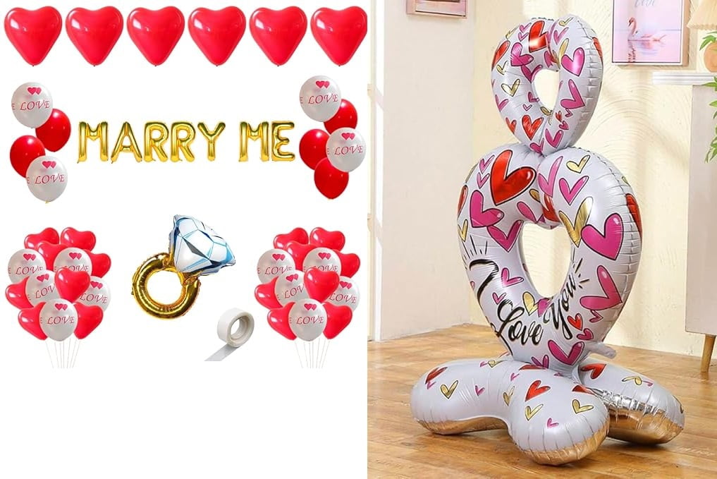 Marry Me Decoration Set Romantic Proposal Will You Marrry Me Decoration ...
