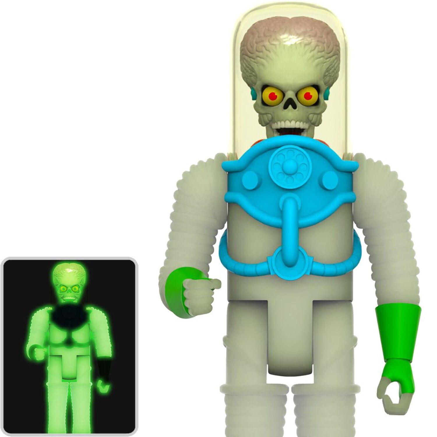 Super7 Mars Attacks Alien Toys Action Figure - Glows in the Dark ...