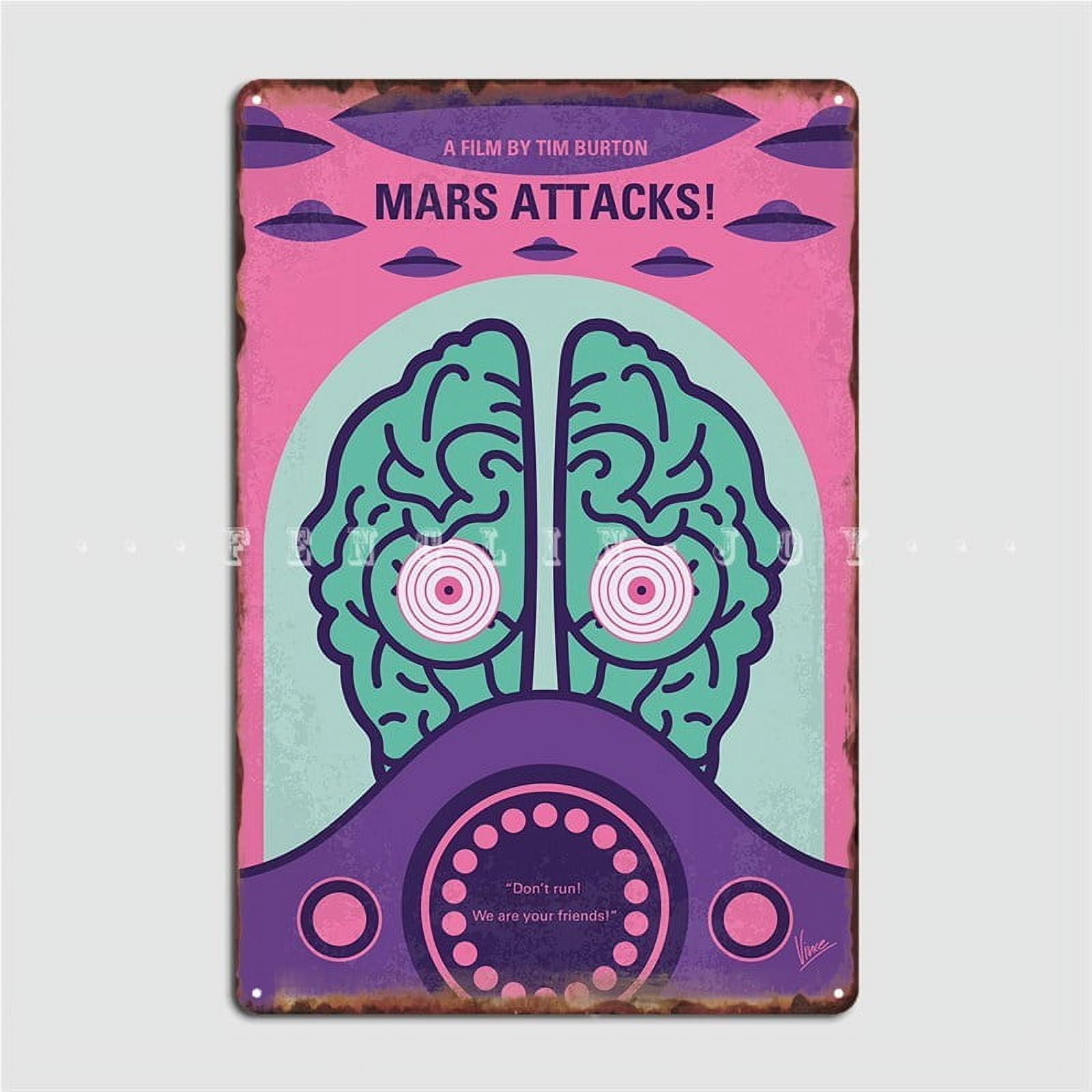 Mars Attacks Metal Sign Club Home Home Designing Wall Decor Tin Sign ...