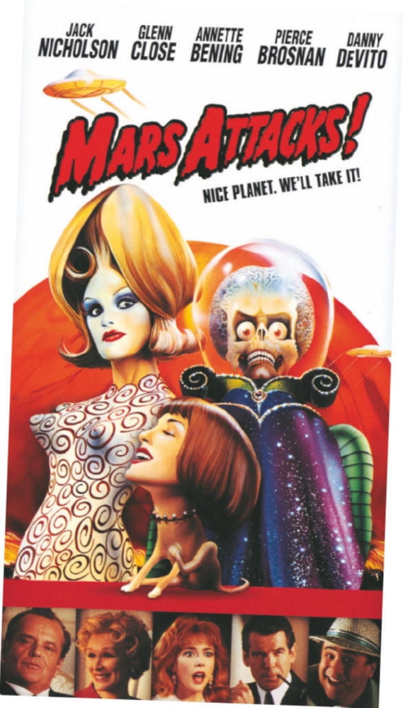Mars Attacks Movie Metal Sign 8in x 12in Art Print on Metal 8x12 Square ...