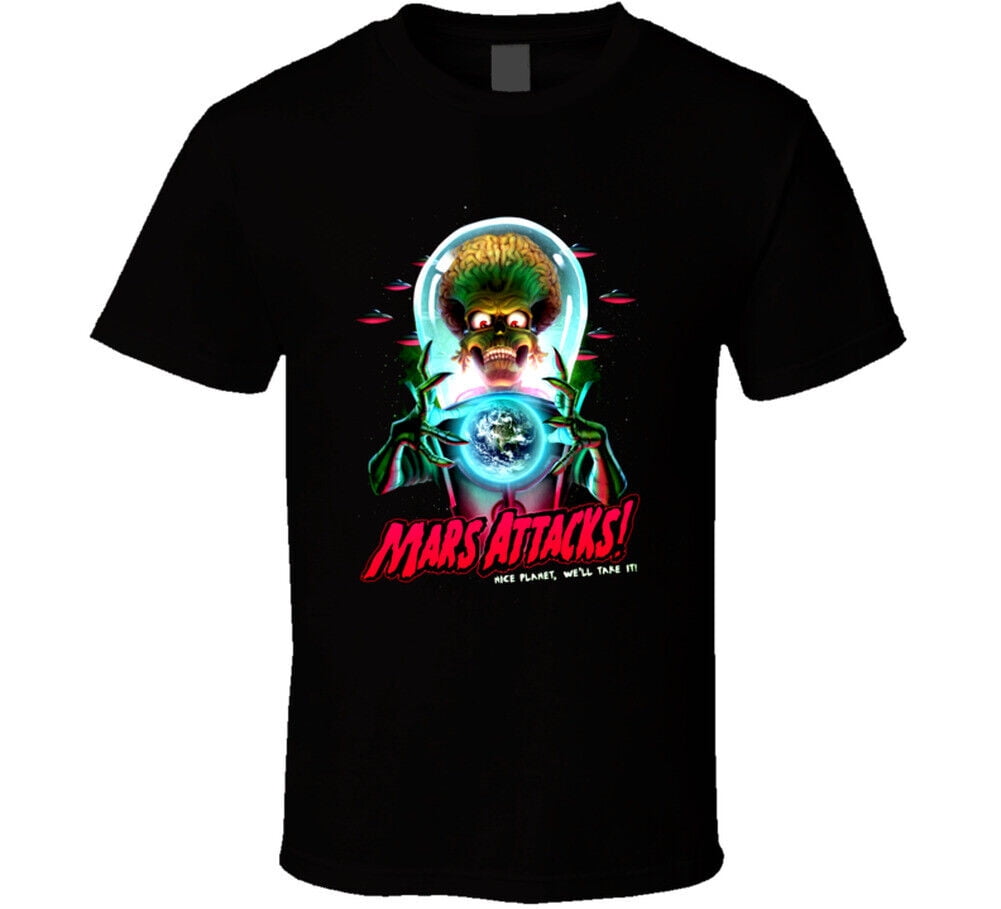 Mars Attacks Movie Poster T Shirt - Walmart.com
