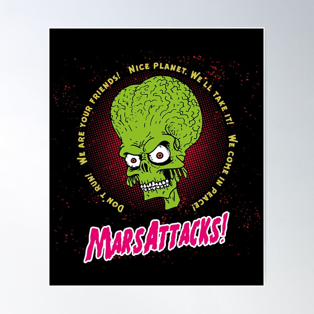 Mars Attacks! Poster Wall Art, Modern Wall Decor For Living Room ...