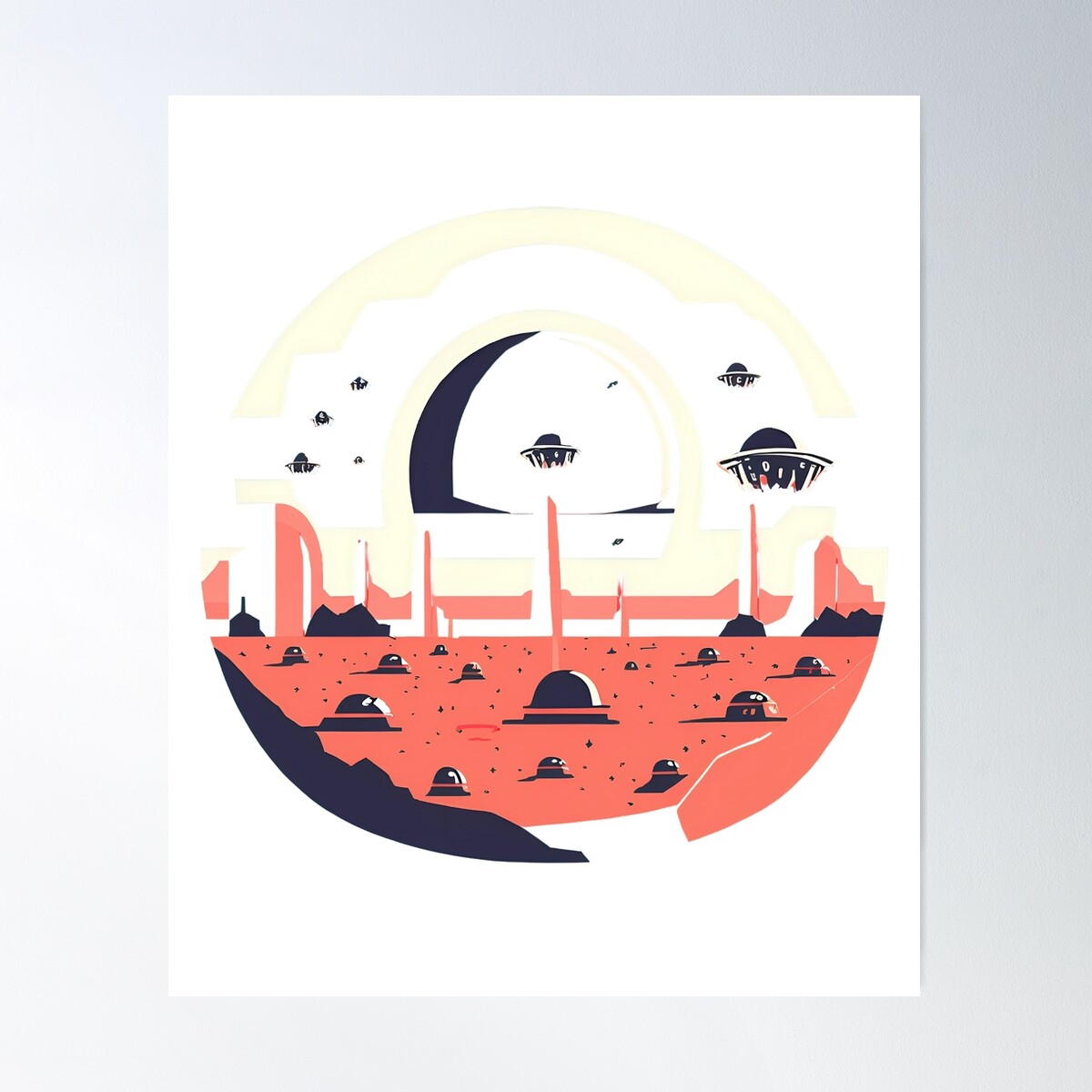 Mars Attacks Poster Wall Art, Modern Wall Decor For Living Room Bedroom ...