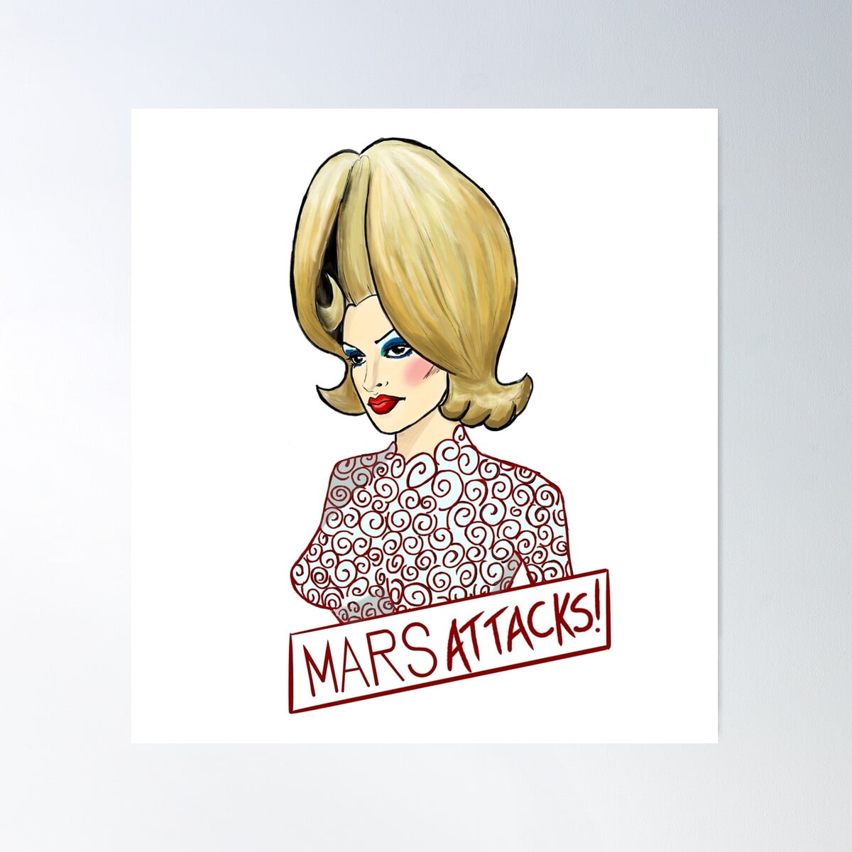Mars Attacks! Poster Wall Art, Modern Wall Decor For Living Room ...