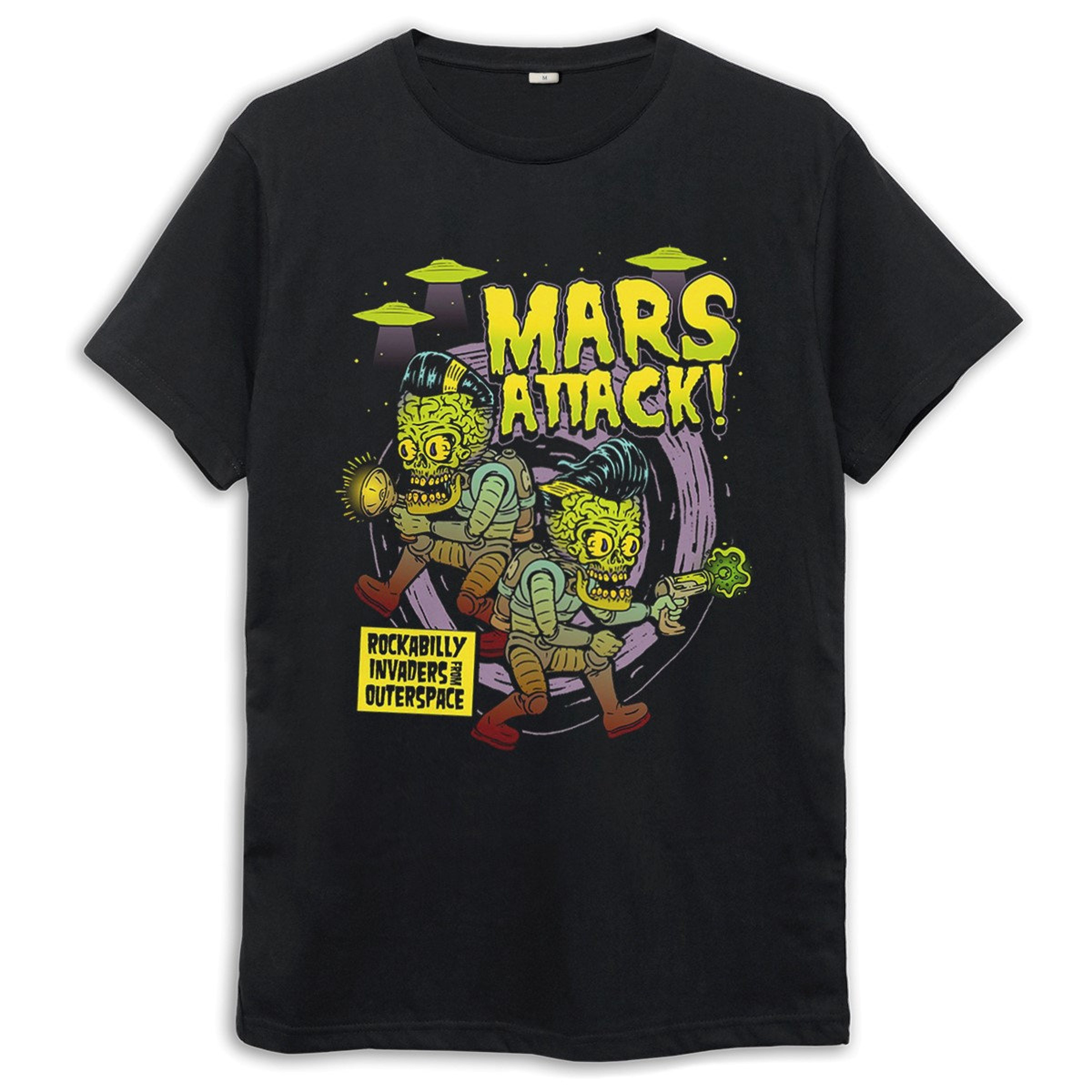 Mars Attacks Rockabilly Invaders T-Shirt, Men's Women's Sizes (MAR-788917) - Walmart.com