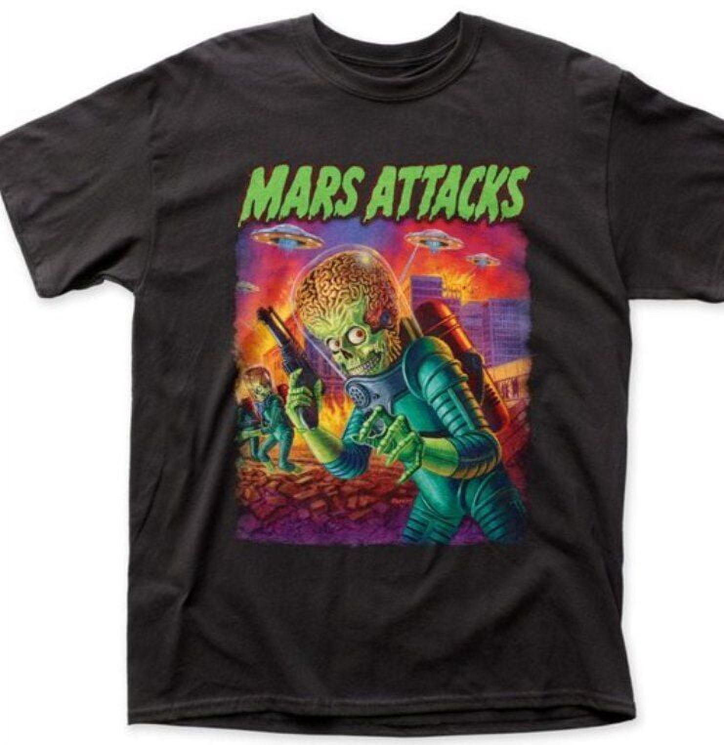 Mars Attacks UFOs Attack T Shirt Black - Walmart.com