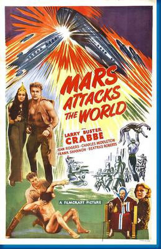 Mars Attacks World Movie Poster 24Inx36In Art Poster 24x36 Multi-Color ...