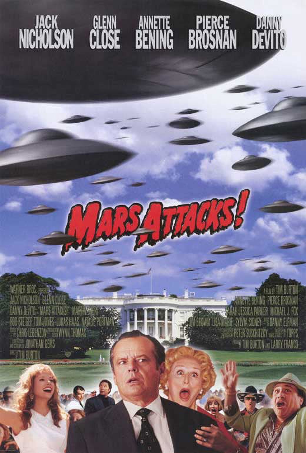 Mars Attacks - movie POSTER (Style A) (27" x 40") (1996) - Walmart.com