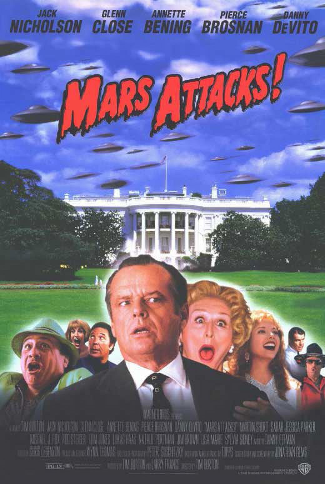 Mars Attacks - movie POSTER (Style D) (11" x 17") (1996) - Walmart.com