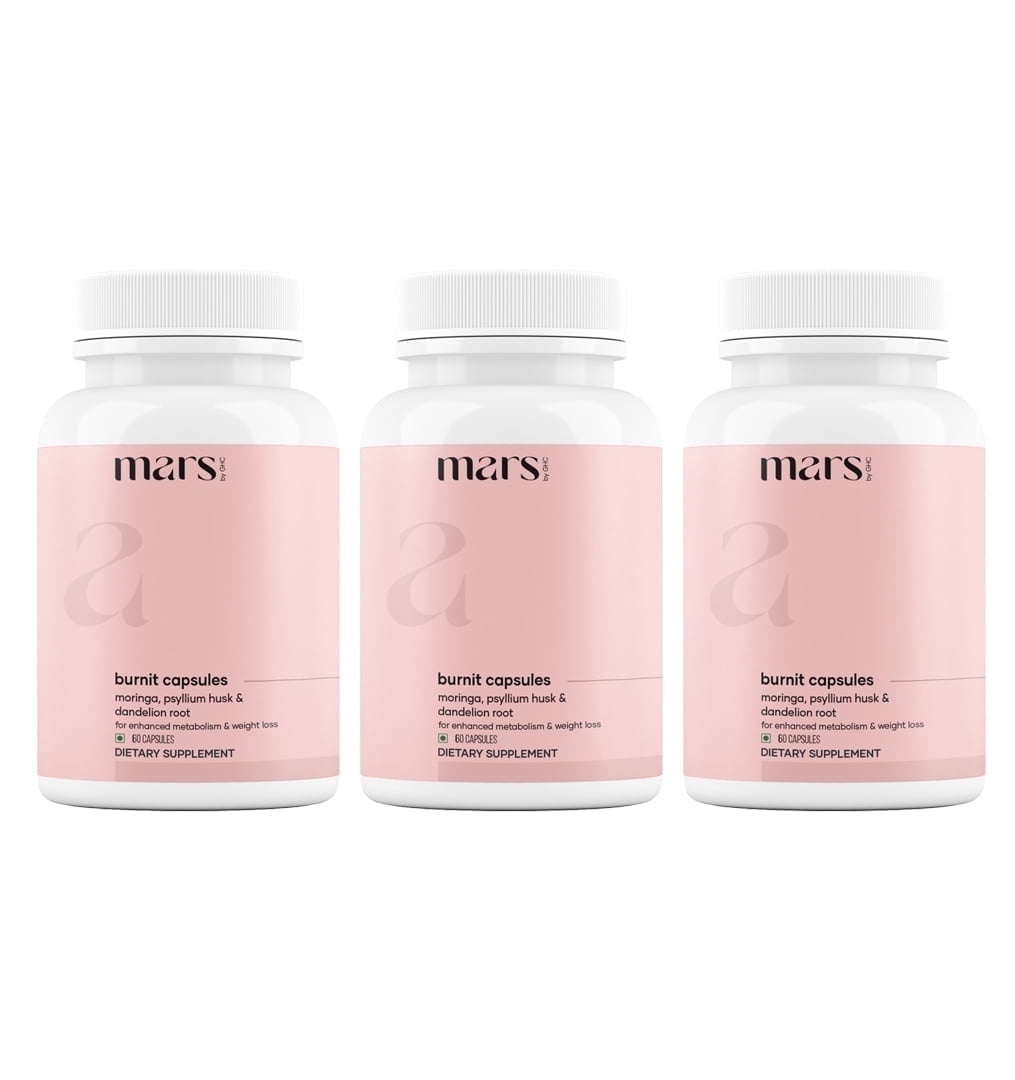 Mars BurnIt Capsules | Enriched with Psyllium Husk, Moringa & Dandelion ...