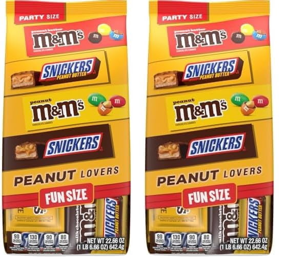 Mars Chocolate SNICKERS & M&M'S Assorted Chocolate Candy Fun Size ...