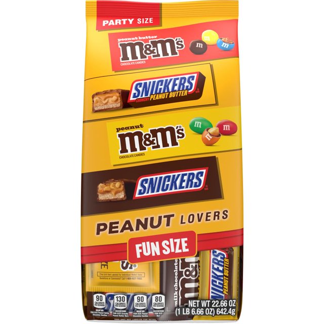Mars Chocolate SNICKERS & M&M'S Assorted Chocolate Candy Fun Size ...
